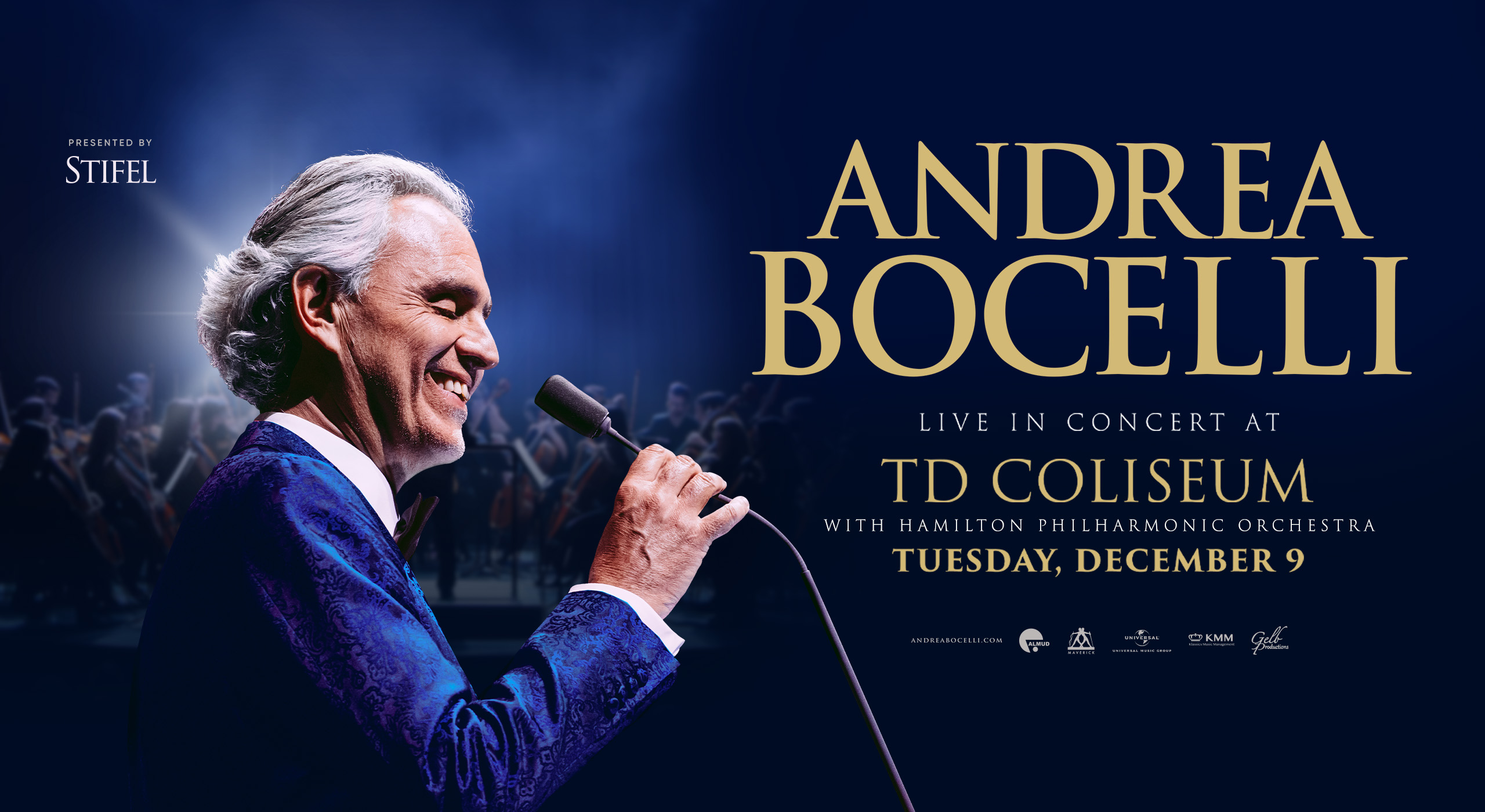 HPO Performs with Andrea Bocelli at TD Coliseum - Hamilton Philharmonic ...